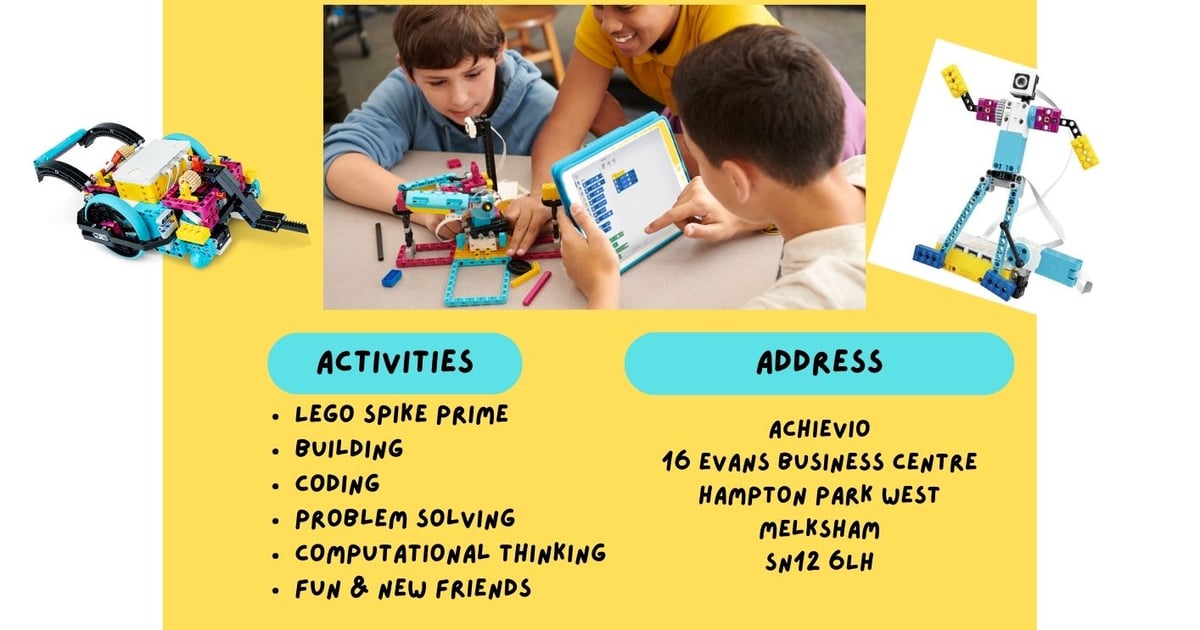 Coding with Lego Spike Prime for 10-13 Year Olds | Achievio